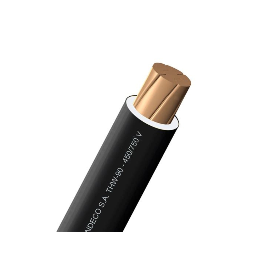 Cable THW-90 4 AWG Negro 450/750 V – INDECO [214-AW-04-]